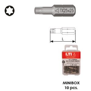 INSERTO TORX DA 40 L.25